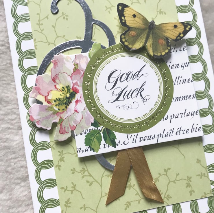 Luxury Handmade 3D Good Luck Card - Folksy