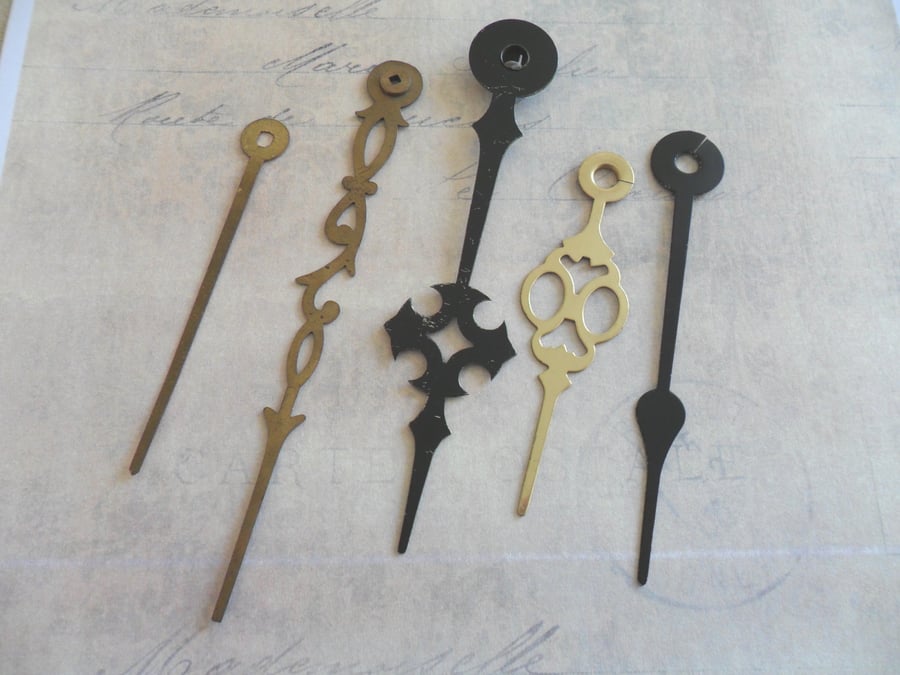 Steampunk Supplies Vintage Clock Hands - Folksy