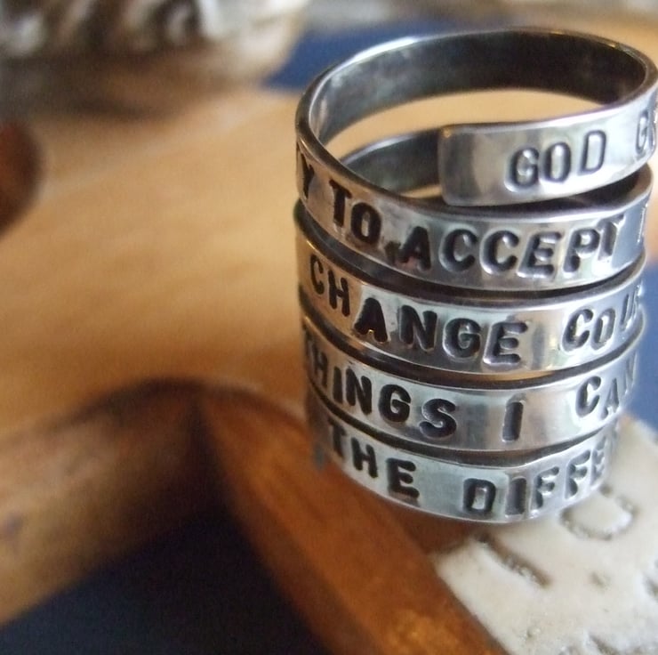 Serenity Prayer Ring - Folksy