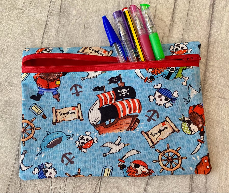 Zip Up Pouch - Pencil Case - PERSONALISATION AV... - Folksy