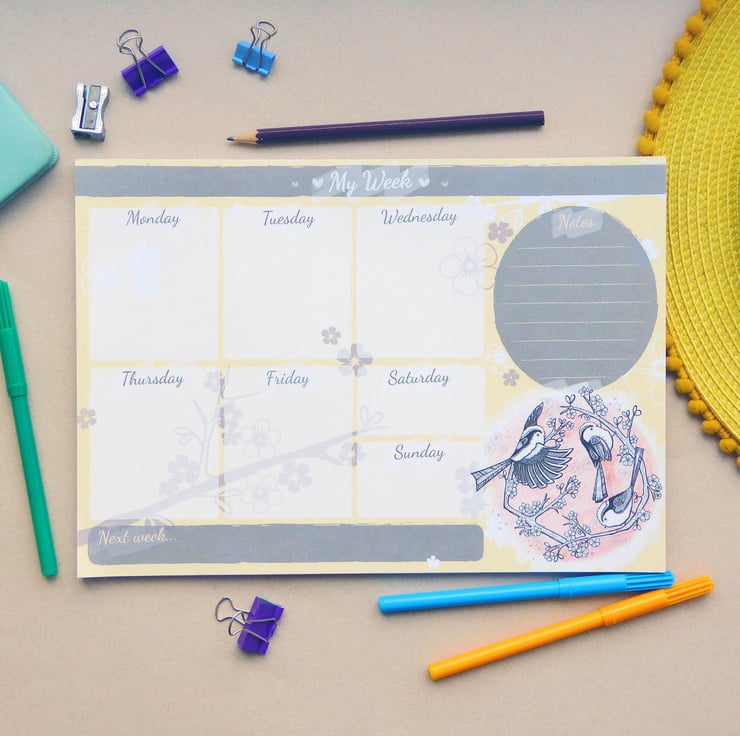 Long Tails in cherry blossom to do list, notes ... - Folksy