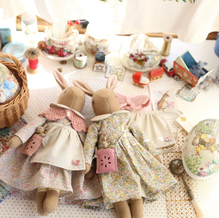 Pre order Heirloom Liberty Bunny - Folksy