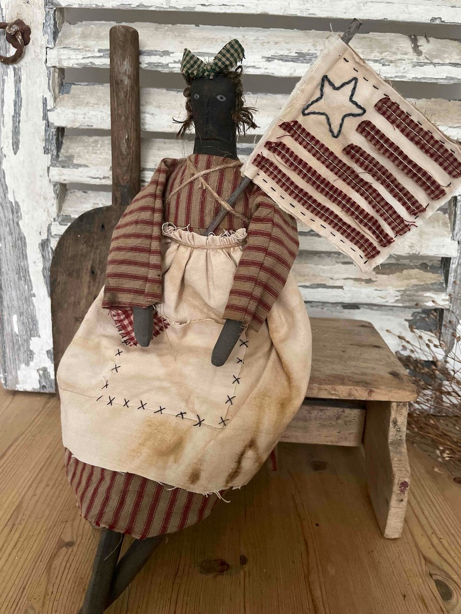 A gorgeous primitive raggedy Ann doll - Folksy