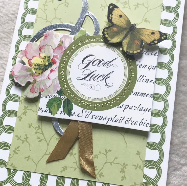 Luxury Handmade 3D Good Luck Card - Folksy