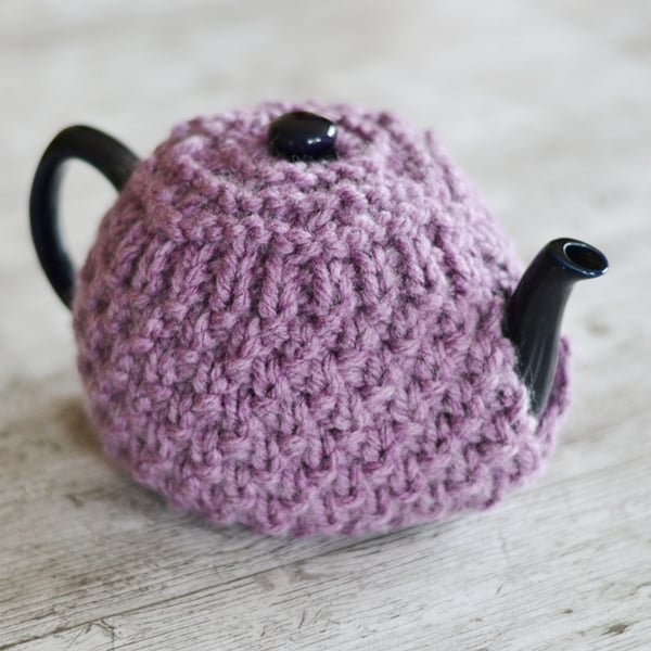 Tea Cosy Cover Bramble Super Chunky Knitted 4-6... - Folksy
