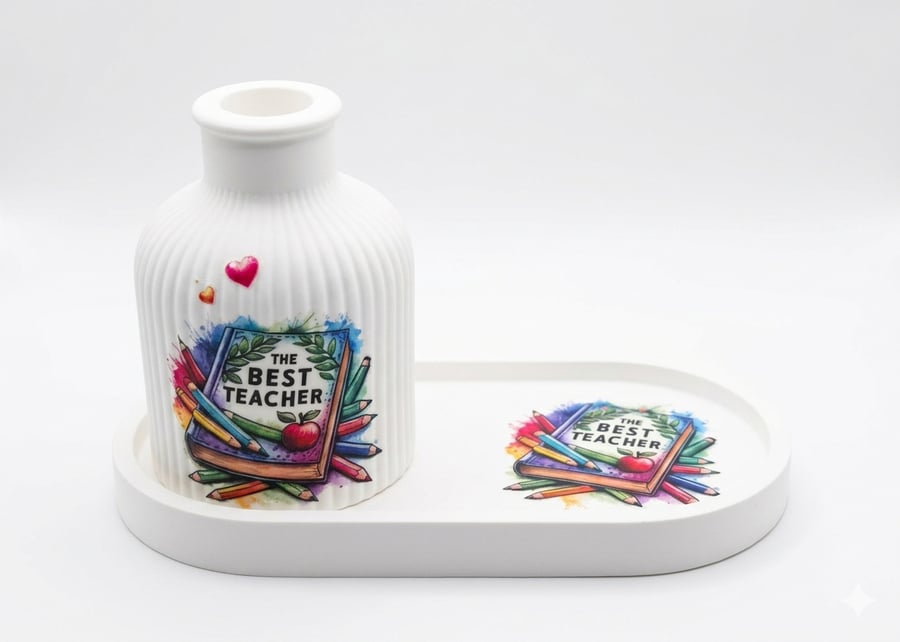 Best Teacher Gift Set - Eco Resin Mini Vase and... - Folksy
