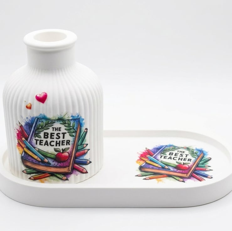 Best Teacher Gift Set - Eco Resin Mini Vase and... - Folksy