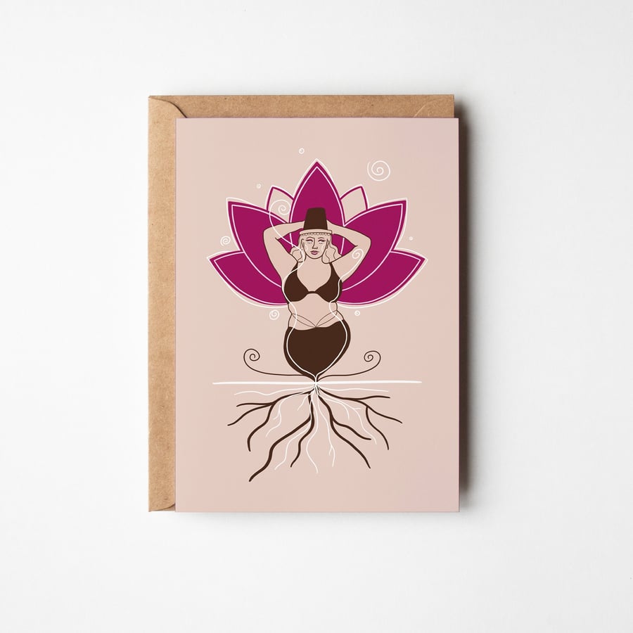 Plant the Seed - A6 Greeting Card Welsh Lady ca... - Folksy