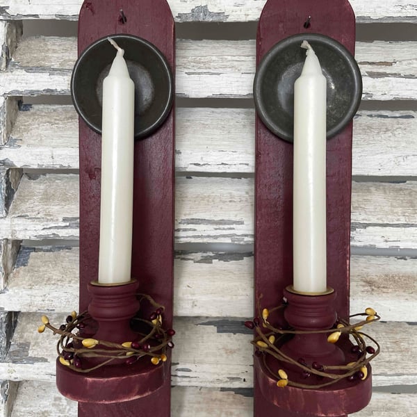 Handmade candle holders on Folksy