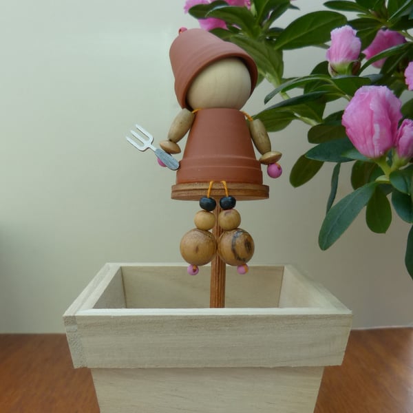 Flowerpot Friend - potted plant decoration - Folksy