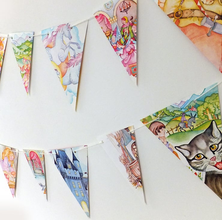 Children's Fairytale Bunting - Folksy