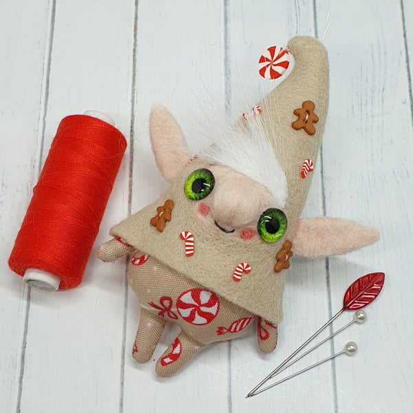 Christmas Gingerbread Elf - Folksy