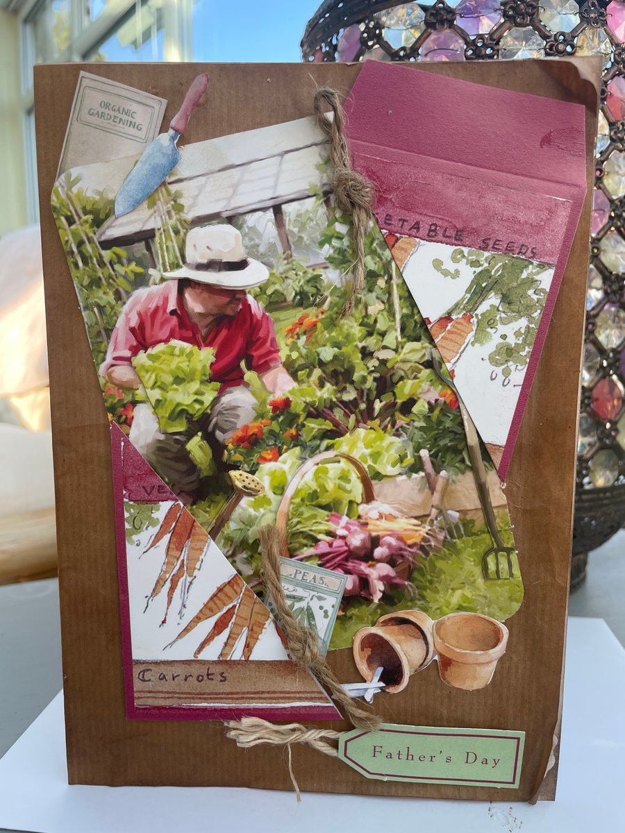A beautiful garden Happy Father's day card - Folksy