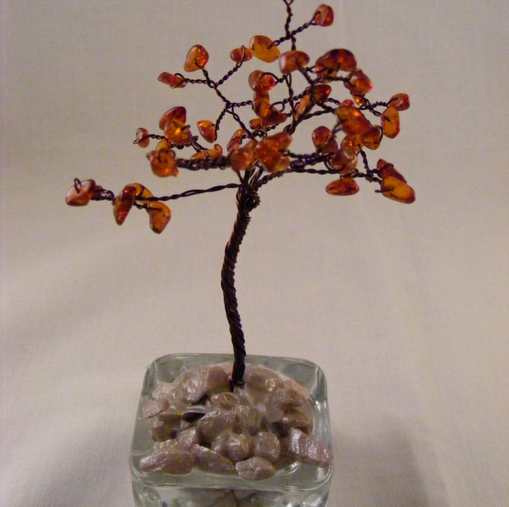 Baltic Amber Gemstone Tree - Folksy