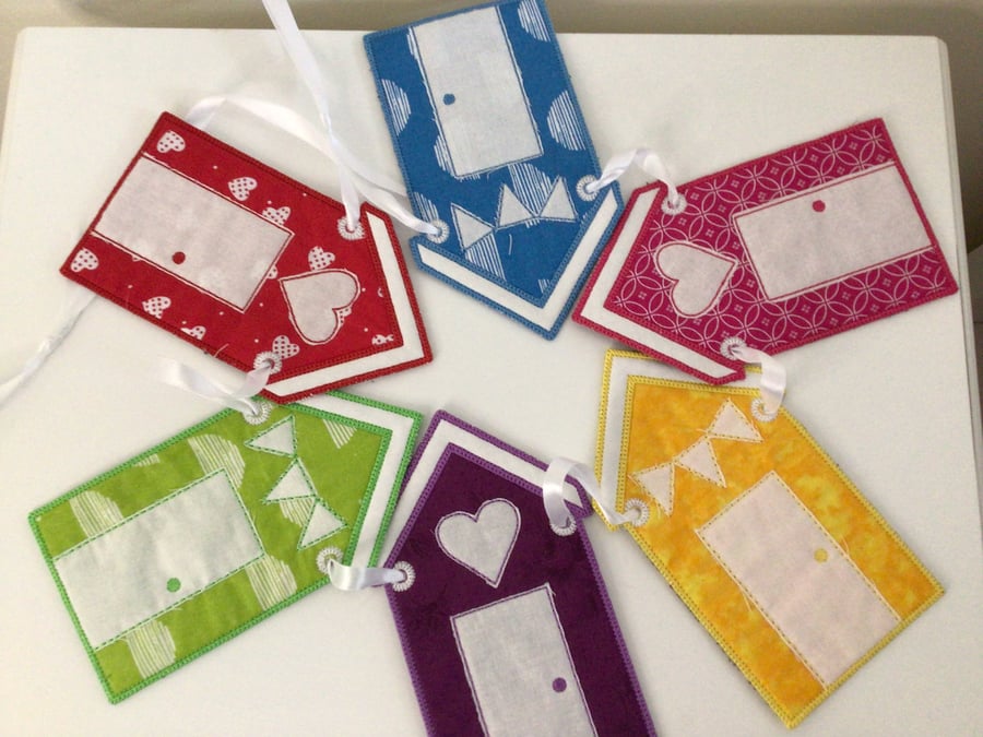 Beach hut Bunting. Bright. - Folksy