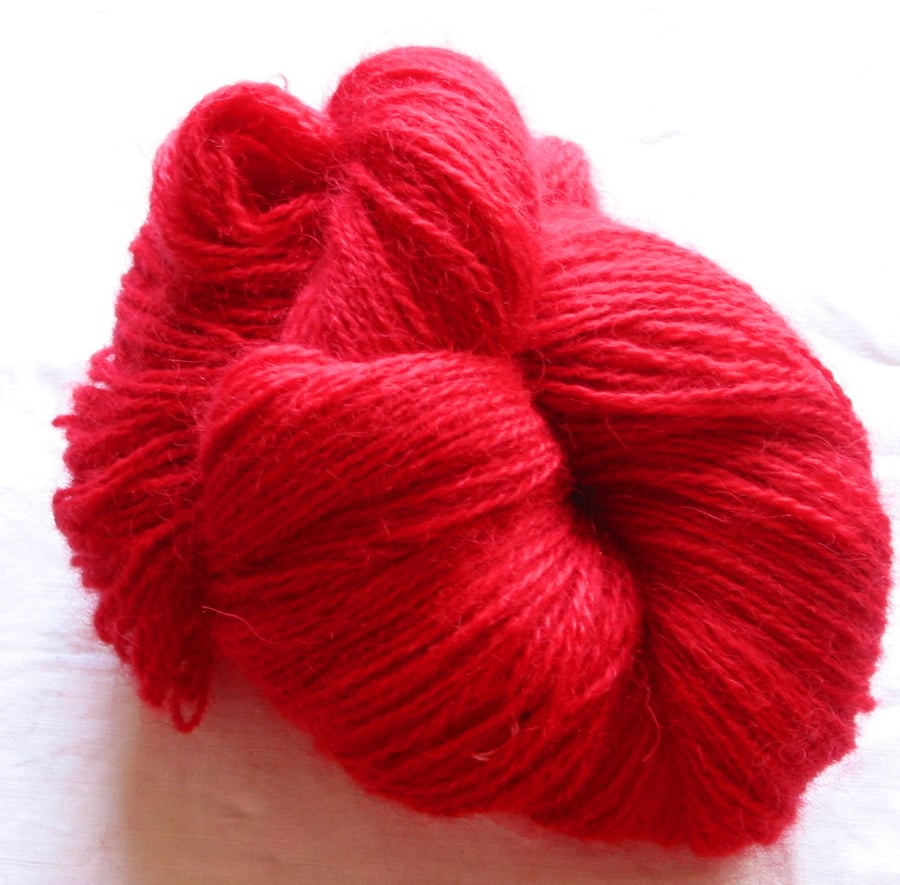 Hand spun Scottish Yarn 'Poppy' - Folksy