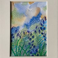 Pretty Bells mini painting - Folksy