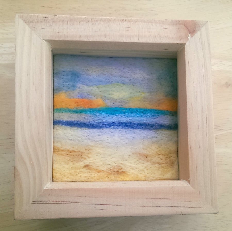 Northern Seas Felted Picture - Folksy