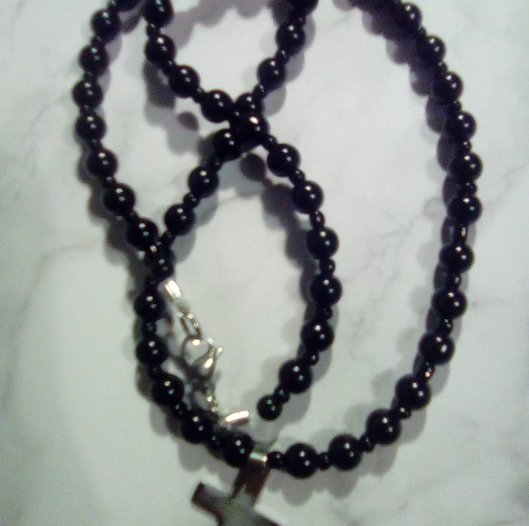 Beaded Cross - Folksy