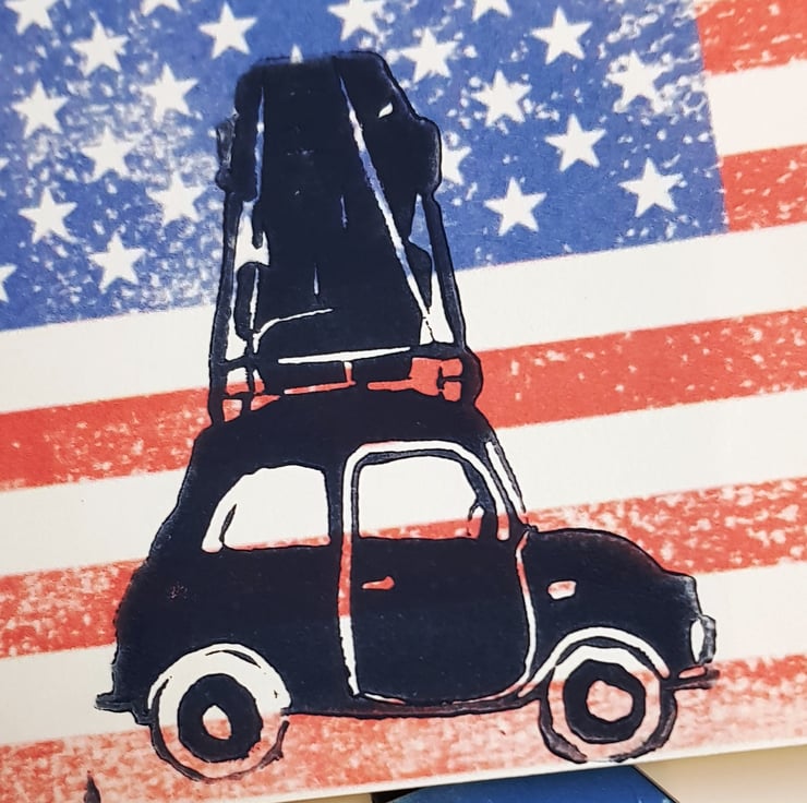 Flag Country Travel Card, Moving To a Different... - Folksy