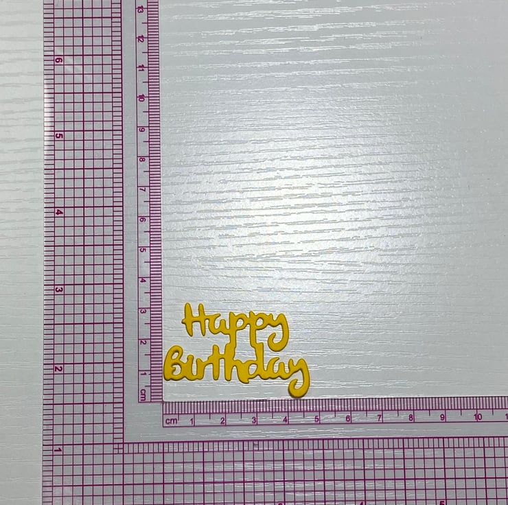 Happy Birthday Sentiment Die Cuts Card Toppers ... - Folksy