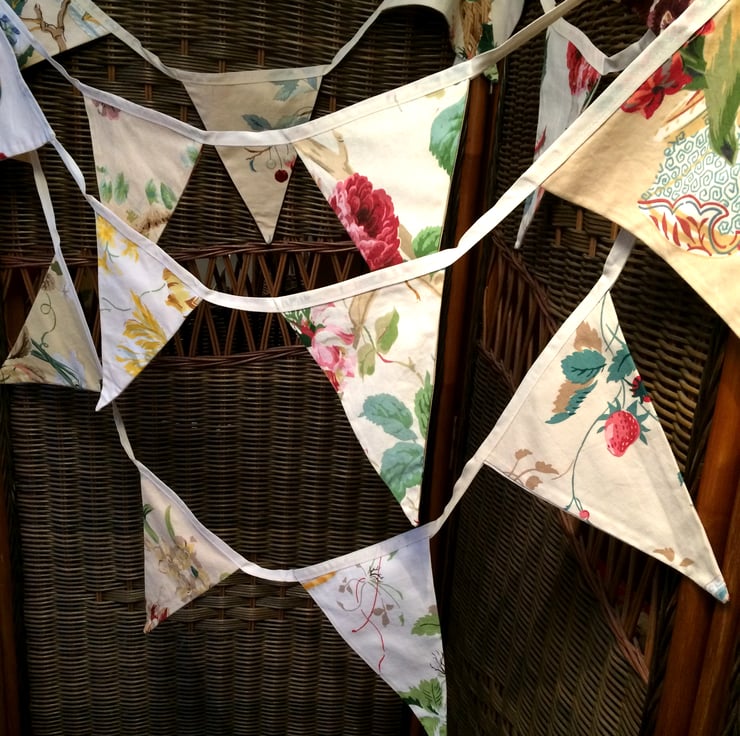 6m LONG Beautiful Floral Bunting - perfect for ... - Folksy