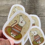 Timothy Mouse Illustrated Stickers - Folksy