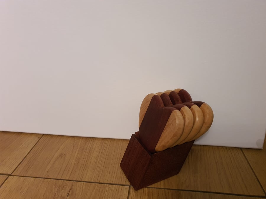 Heart still coaster set of 4 - Folksy