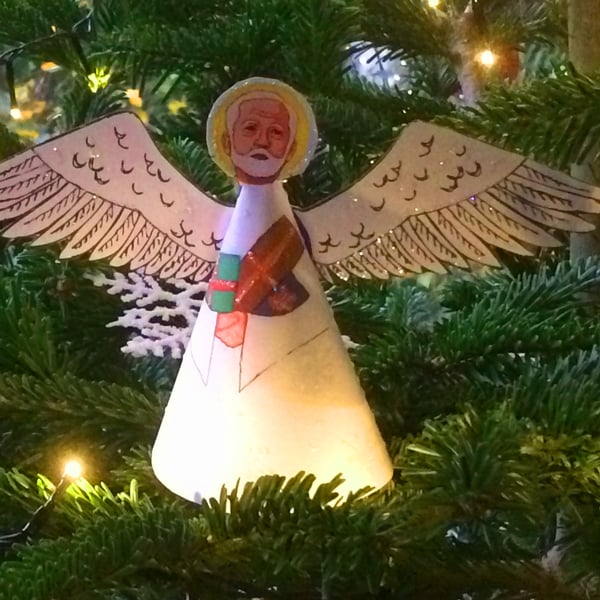 'Ding-Dong Jeremy On High' Tree Topper - Folksy