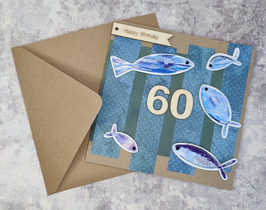 Bespoke 60th Birthday Card - Folksy