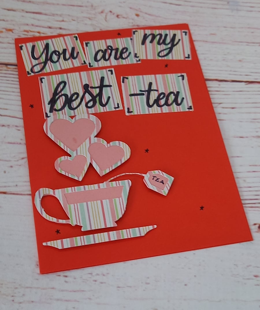 Happy Birthday Bestie - Tea Lover Best-Tea Funn... - Folksy