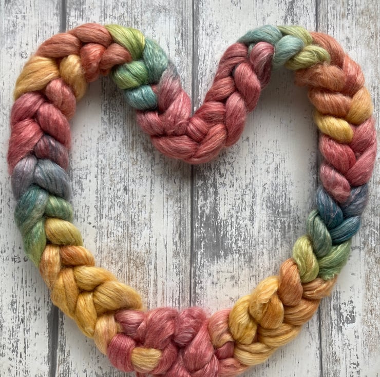 Llama blend Spinning fibre 150g Shimmerlight - Folksy