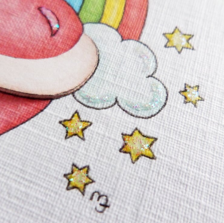 Christmas Rainbow Hug Card - Personalised Chris... - Folksy