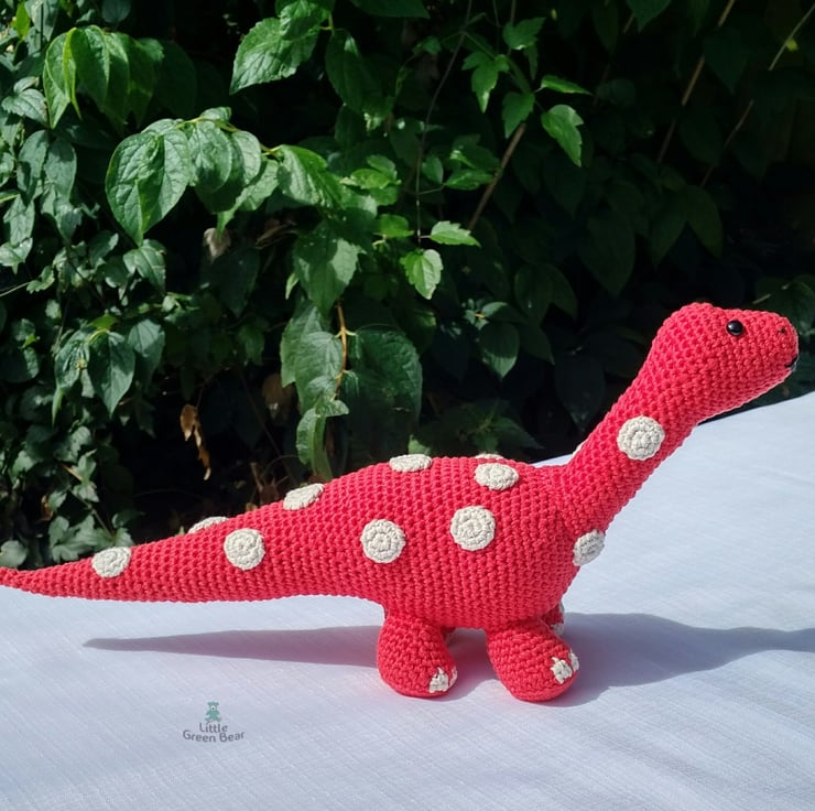 Don the Diplodocus Crochet Pattern, Diplodocus ... - Folksy