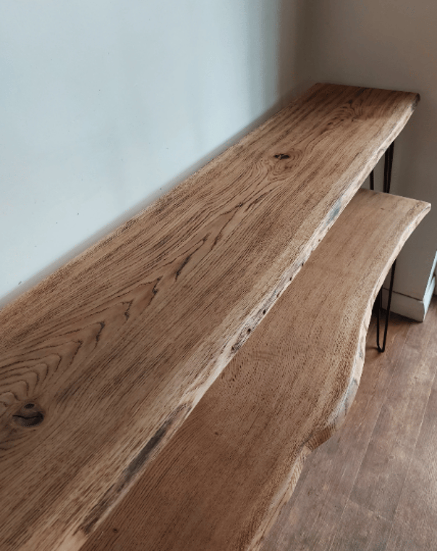 Solid oak breakfast bar, Breakfast bar, Kitchen... - Folksy