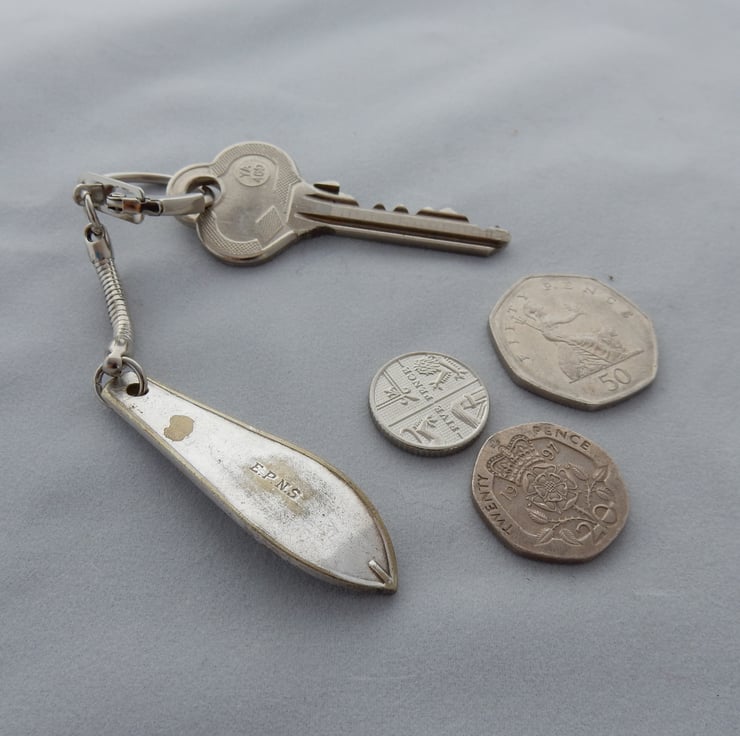 Vintage upcycled cutlery keyring, keychain, lan... - Folksy