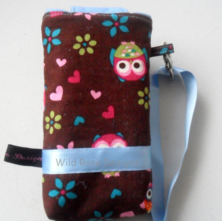 Camera Case in a cute owl fabric - Reduced pri... - Folksy