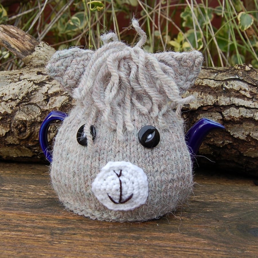 knitted tea cosy, Alpaca face Tea cosy - to fit... - Folksy
