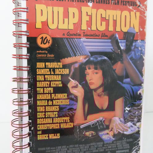 Handmade Journal – Pulp Fiction notebook - Folksy
