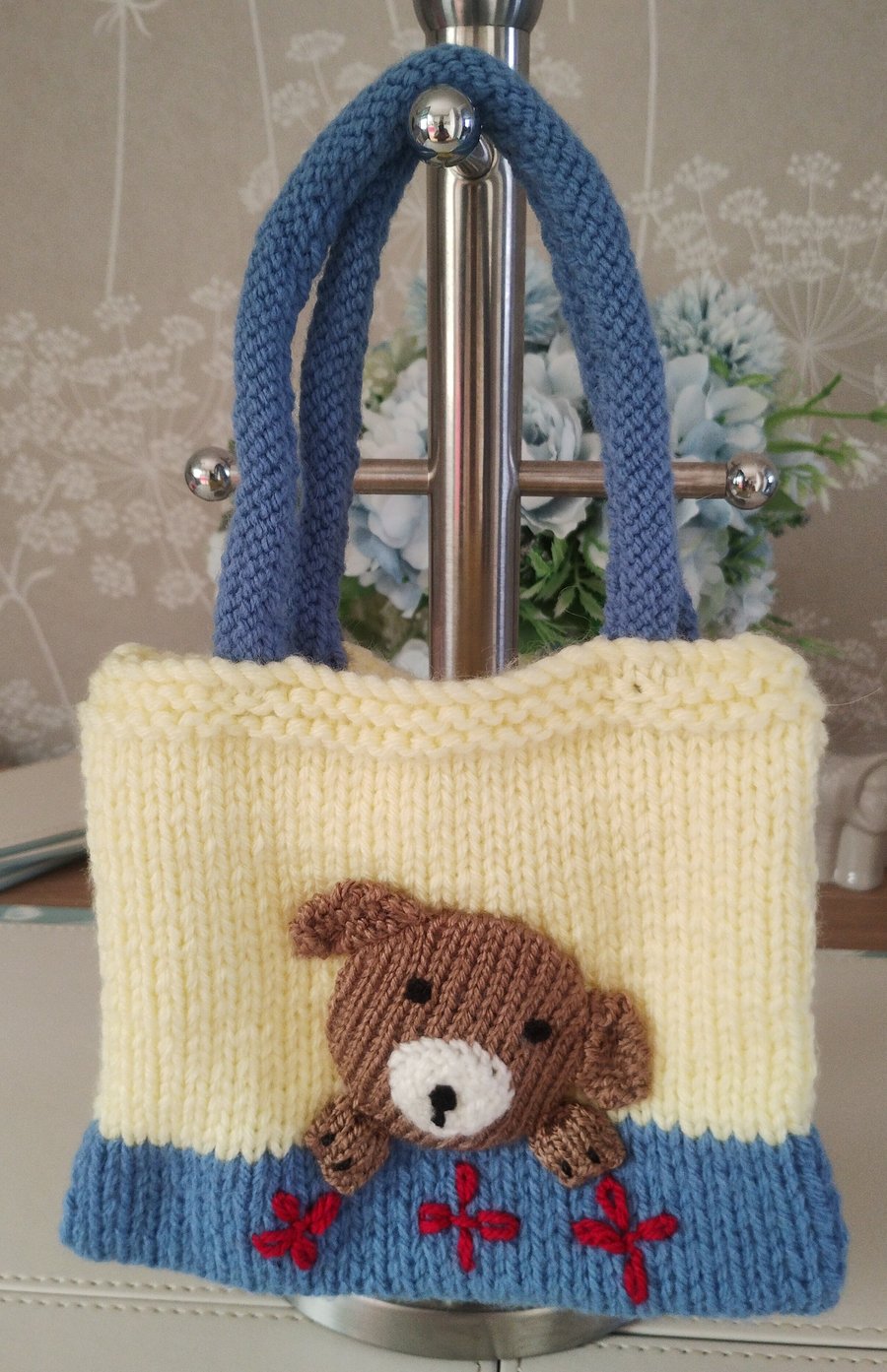 Hand knitted bag - Folksy