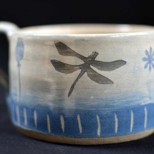 Dragonfly cup - Folksy