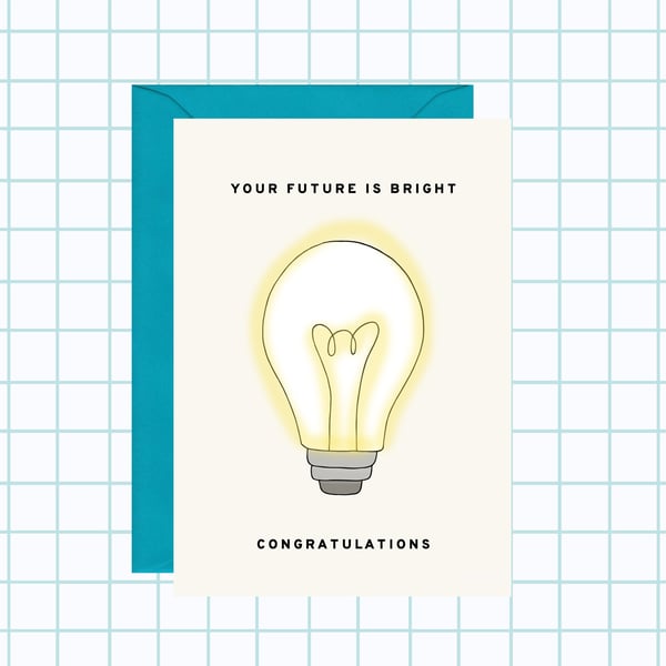 New Light Bulb Card - Folksy