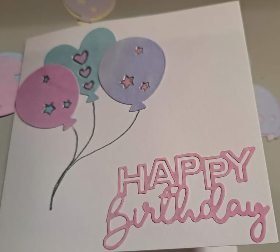 Balloon Birthday Cards - Folksy