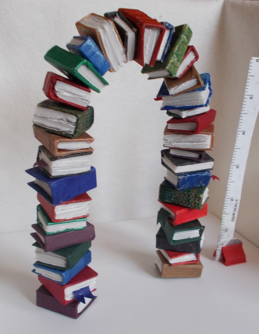 Dolls House 1:12 scale Handmade Magic Book Arch... - Folksy
