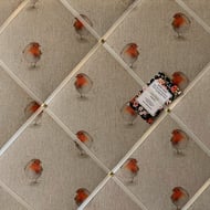 Handmade Bespoke Memo Notice Board With Robin R... - Folksy