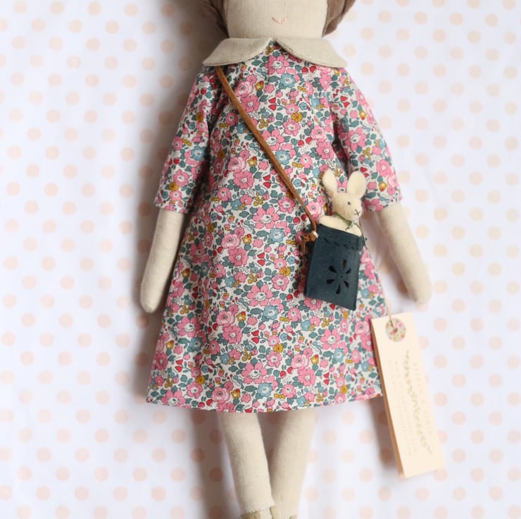 Betsy Ann doll with bunny - Folksy