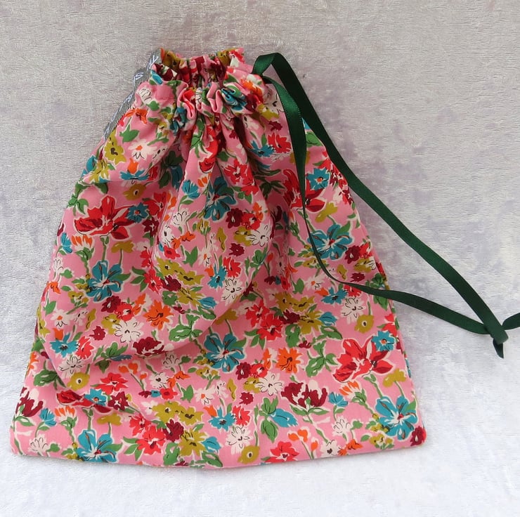 Liberty Tana Lawn drawstring bag, drawstring po... - Folksy