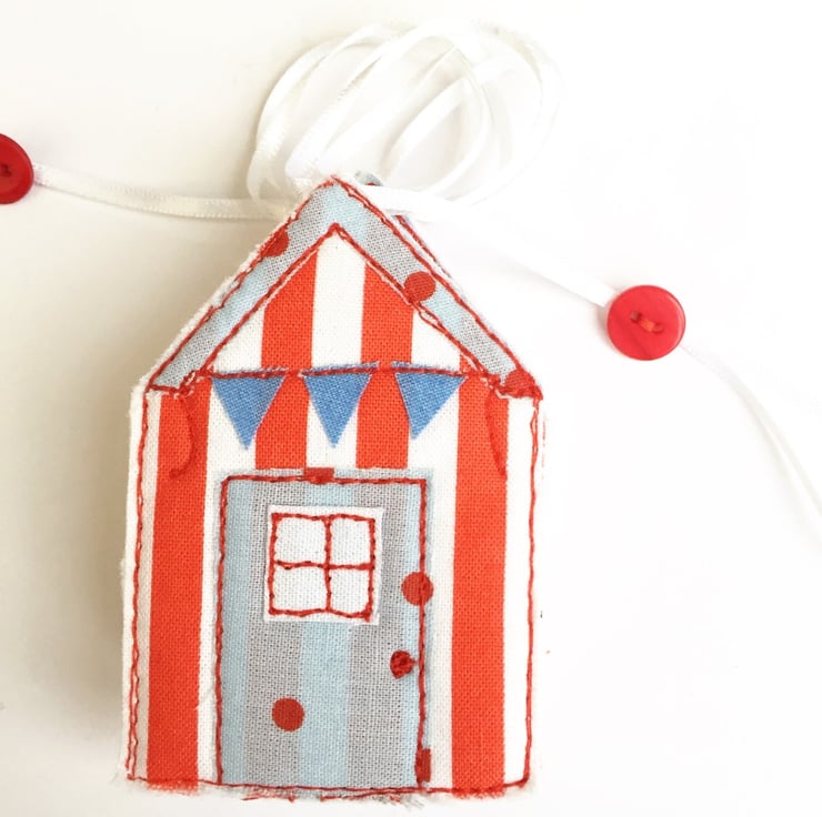 Beach Hut Bunting - Folksy