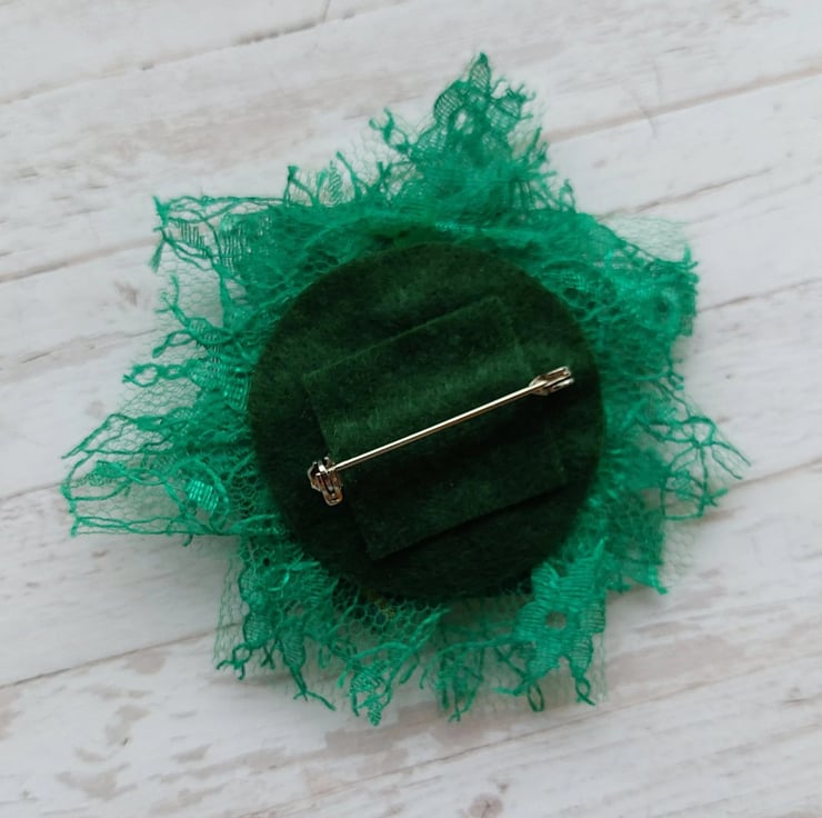 Small Emerald Green Lace Gordon Tartan Crystal ... - Folksy