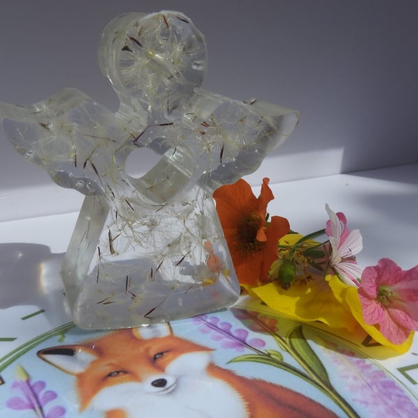 Real Flower Dandelion Angel Ornament - Gift for... - Folksy